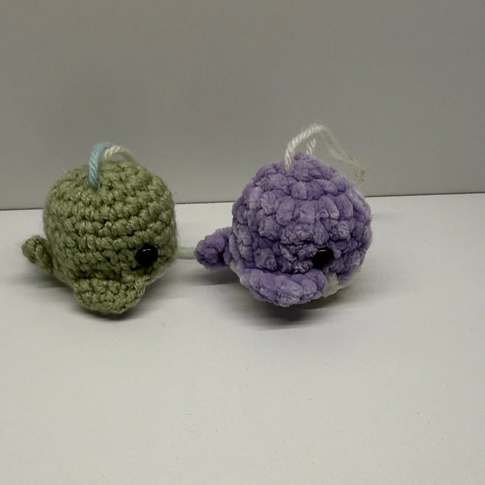 Accents | Small Handmade Crochet Whales Made By My Talented 12 Yr Old ...